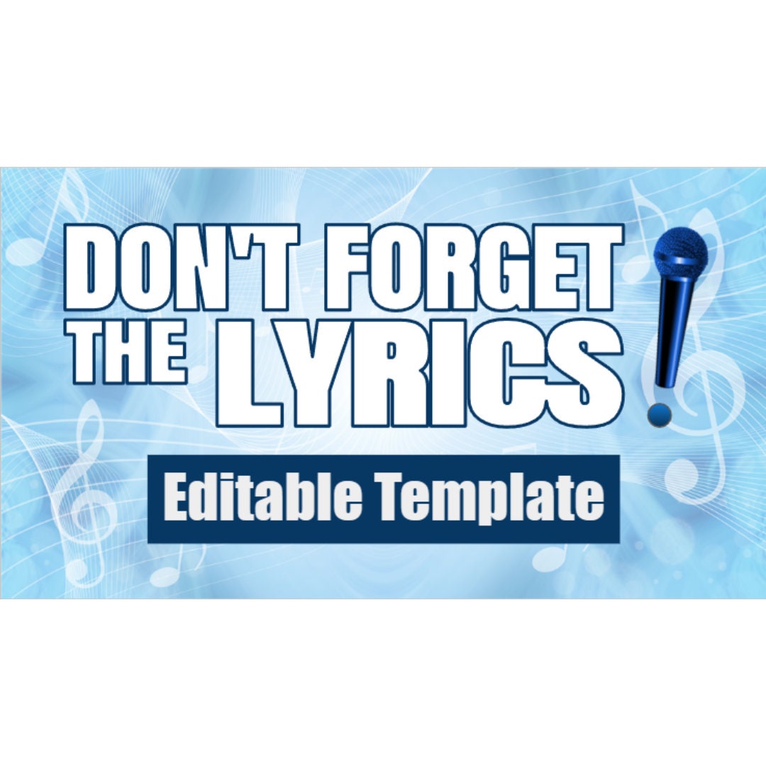 Digital Game: Don't Forget the Lyrics using Google Slides Template ...