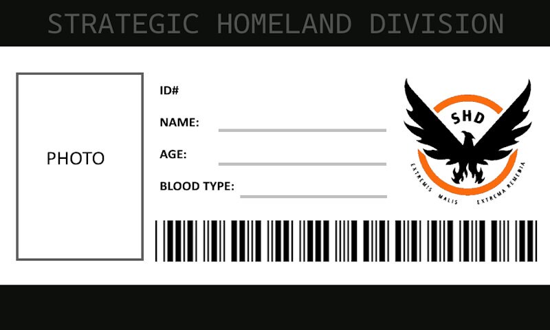 The Division Id Card - Etsy