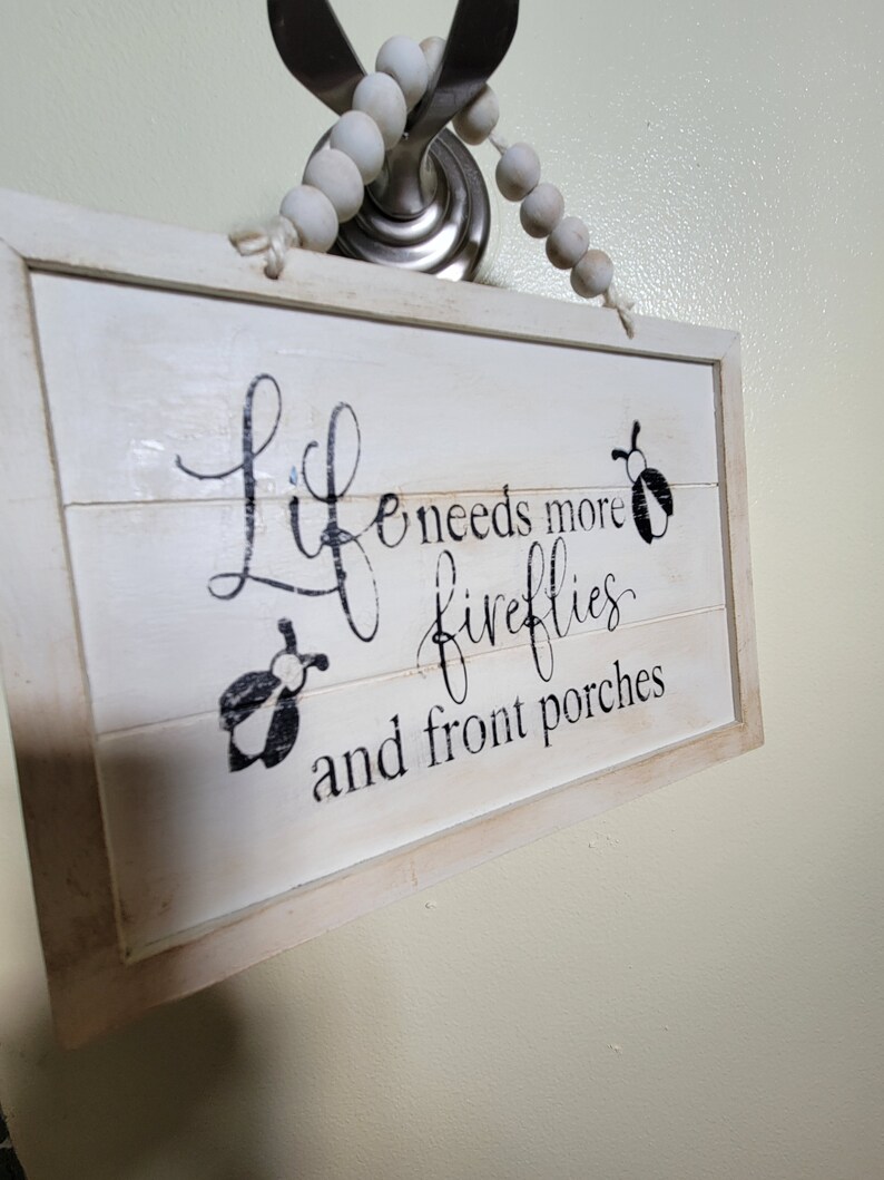 Fireflies & Front Porches Sign: Hand Painted Country Decor - Etsy