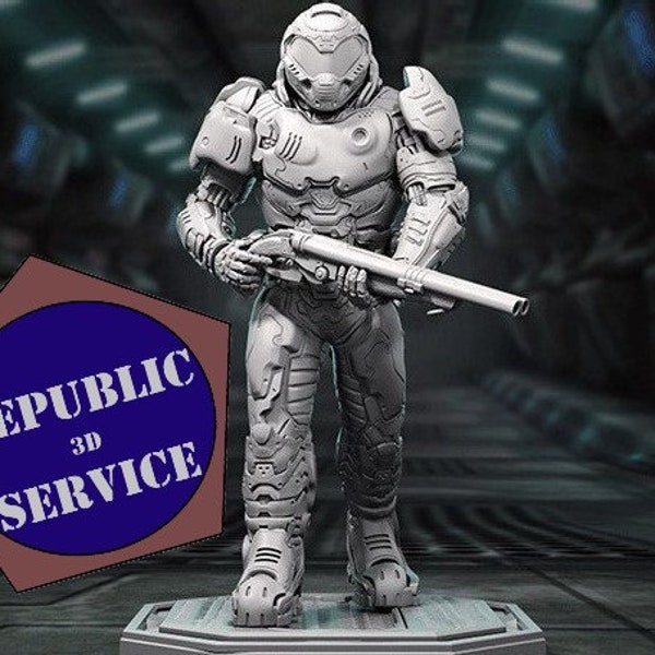 Doom Slayer Statue - Etsy