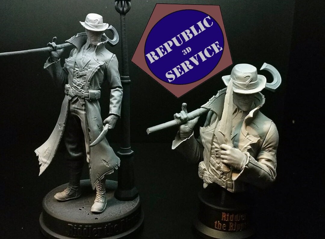 Riddler Statue 3D Model for Printing Digital Download STL 3D - Etsy