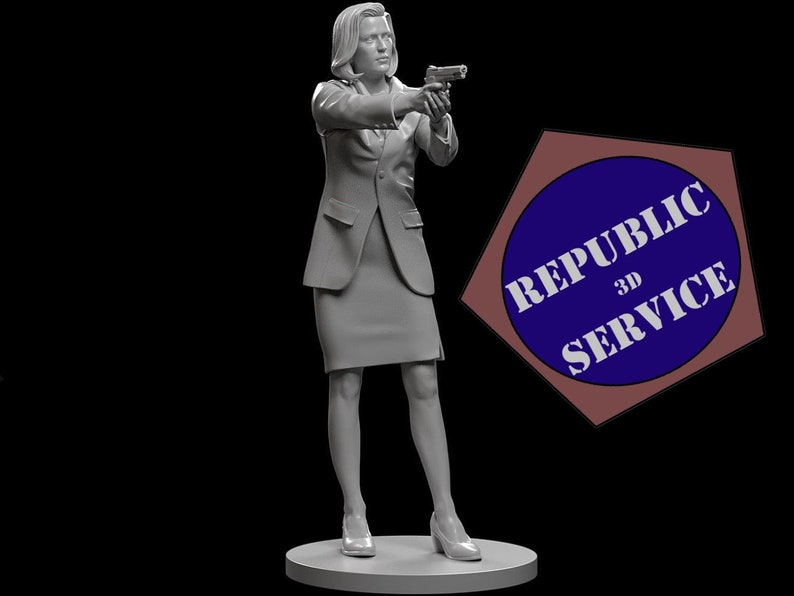 Scully Statue 3D Model for Printing Digital Download STL 3D - Etsy ...