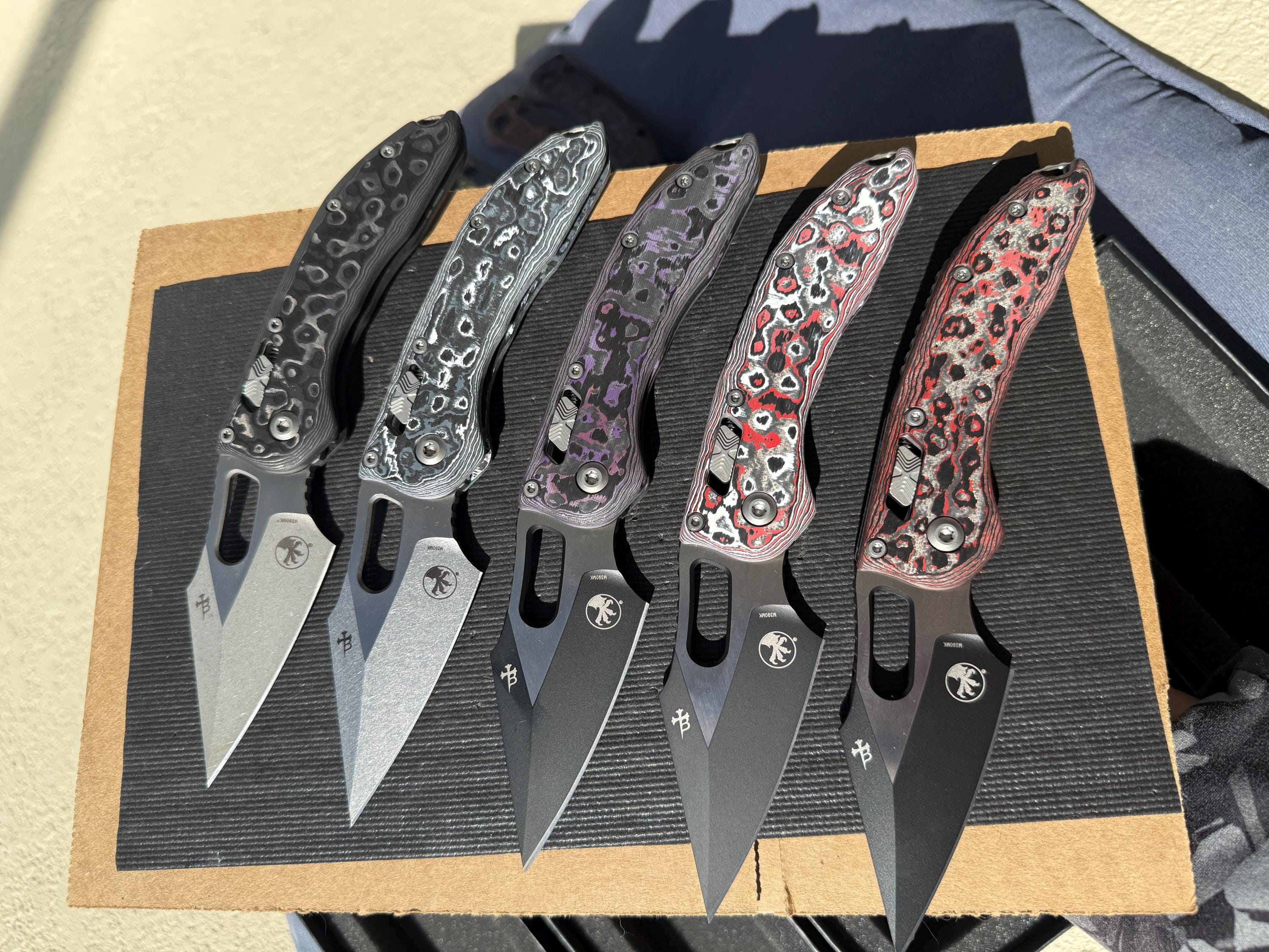 Exotic Microtech Stitch Fatcarbon Scales 100% USA Made, Better Than Oem Fitment! - Etsy