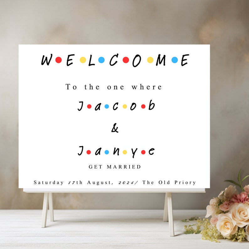 Wedding Welcome Sign, Welcome to Our Wedding Poster, Script Welcome ...