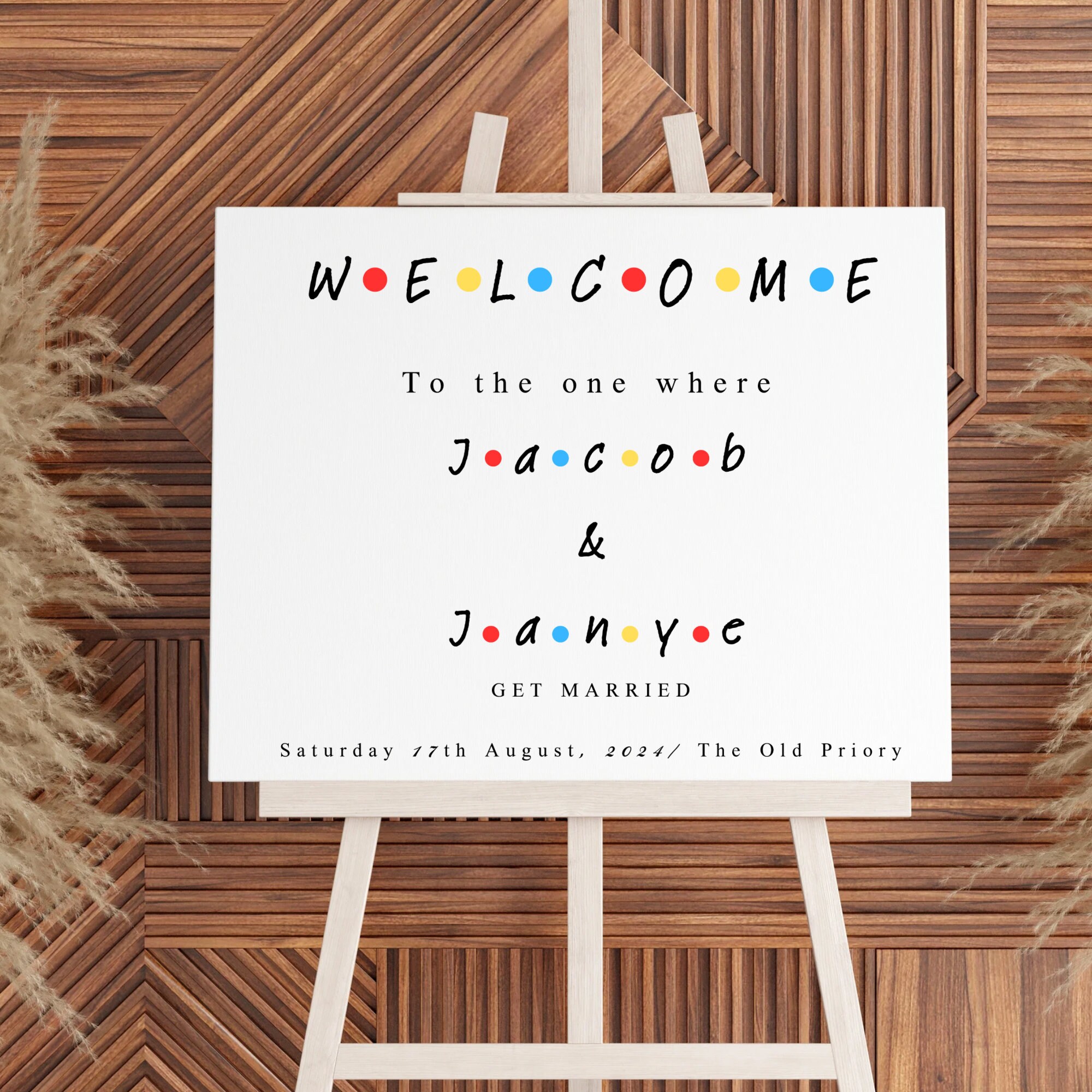 Wedding Welcome Sign, Welcome to Our Wedding Poster, Script Welcome ...