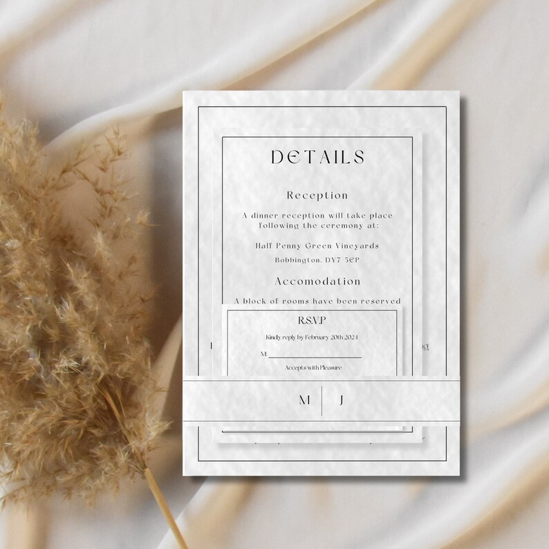 Editable Wedding Invitation Template, Wedding Invitation Bundle ...