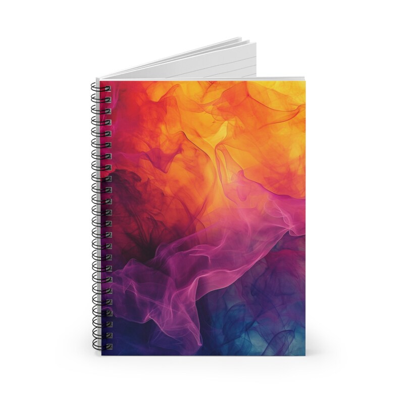 Spiral Notebook | Stylish Rainbow Journal | Ruled Line Diary Workbook ...