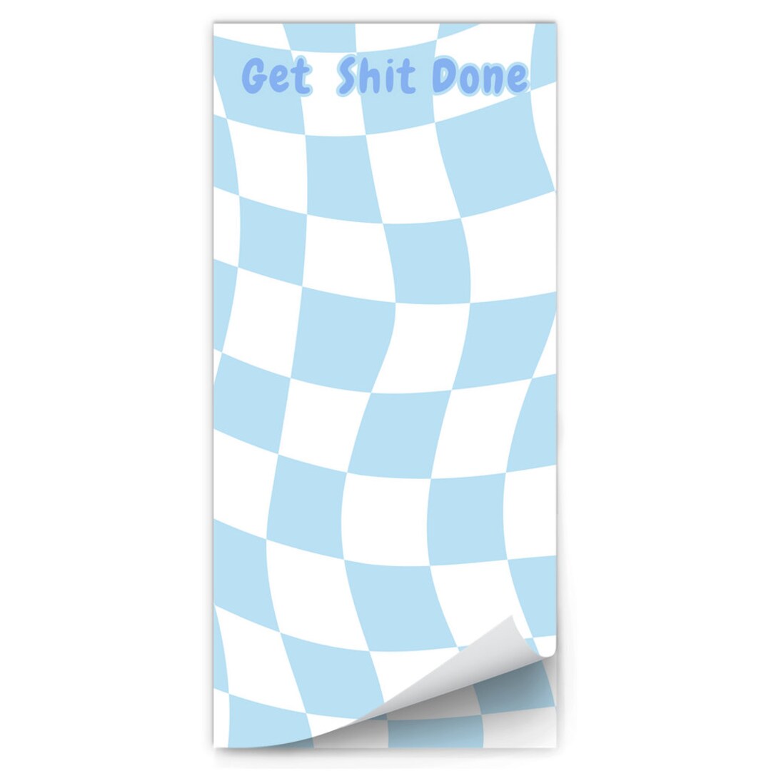 Magnetic Notepad | Checkerboard Fridge Notes | Memos for Home, School ...