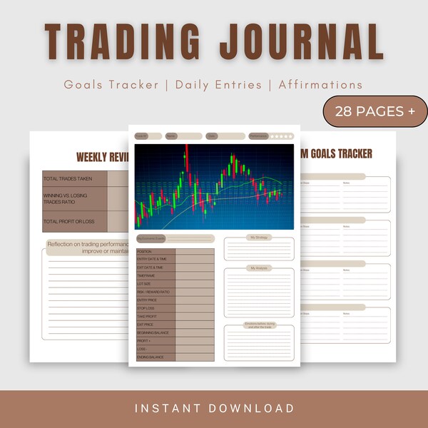 Trading Journal Template - Etsy
