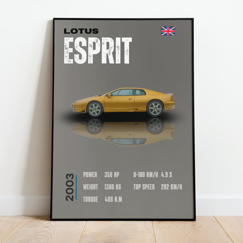 Lotus Esprit Poster - Etsy