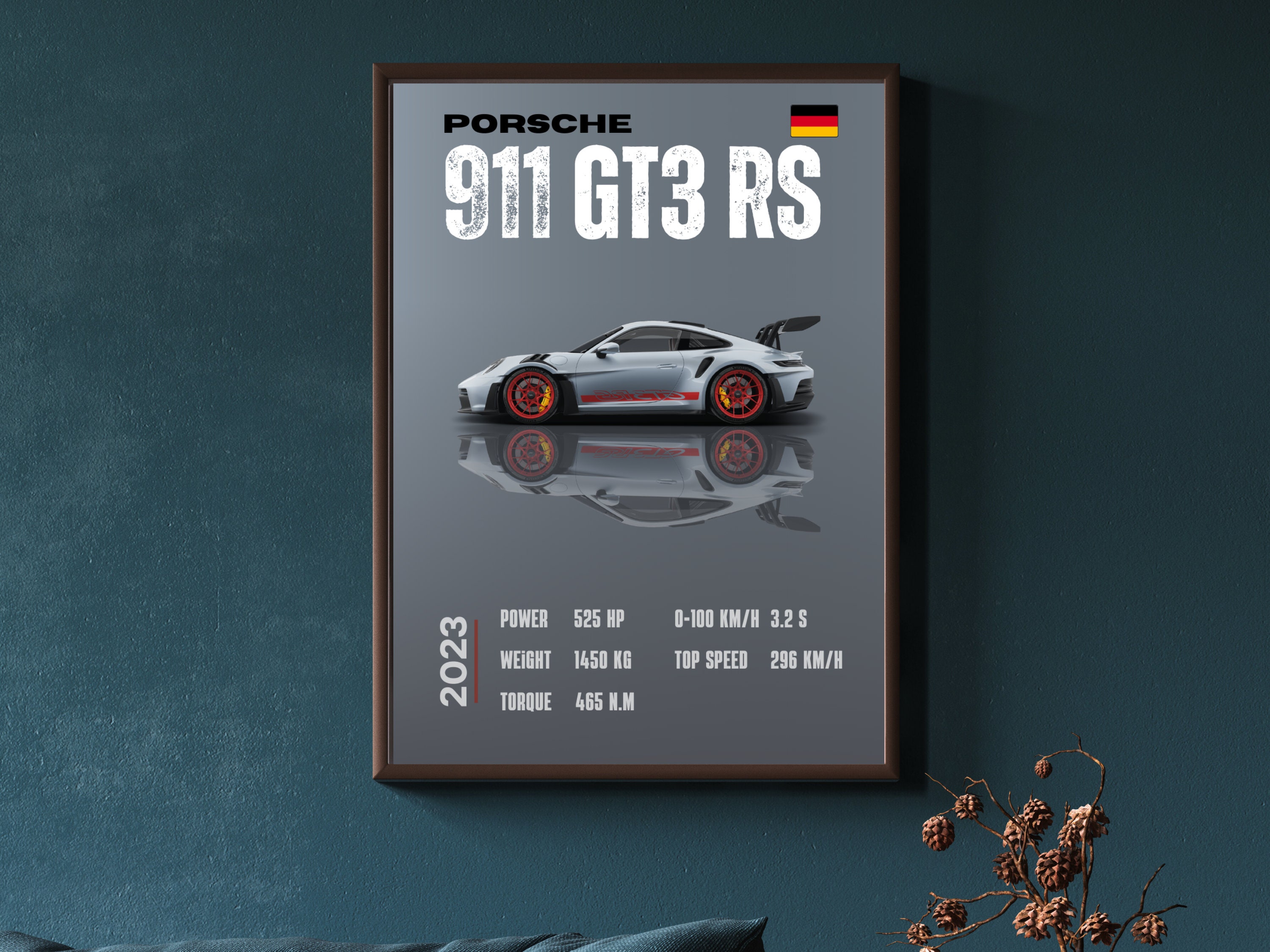 Porsche 911 GT3 RS Poster: Car Enthusiast Art (digital Download) - Etsy