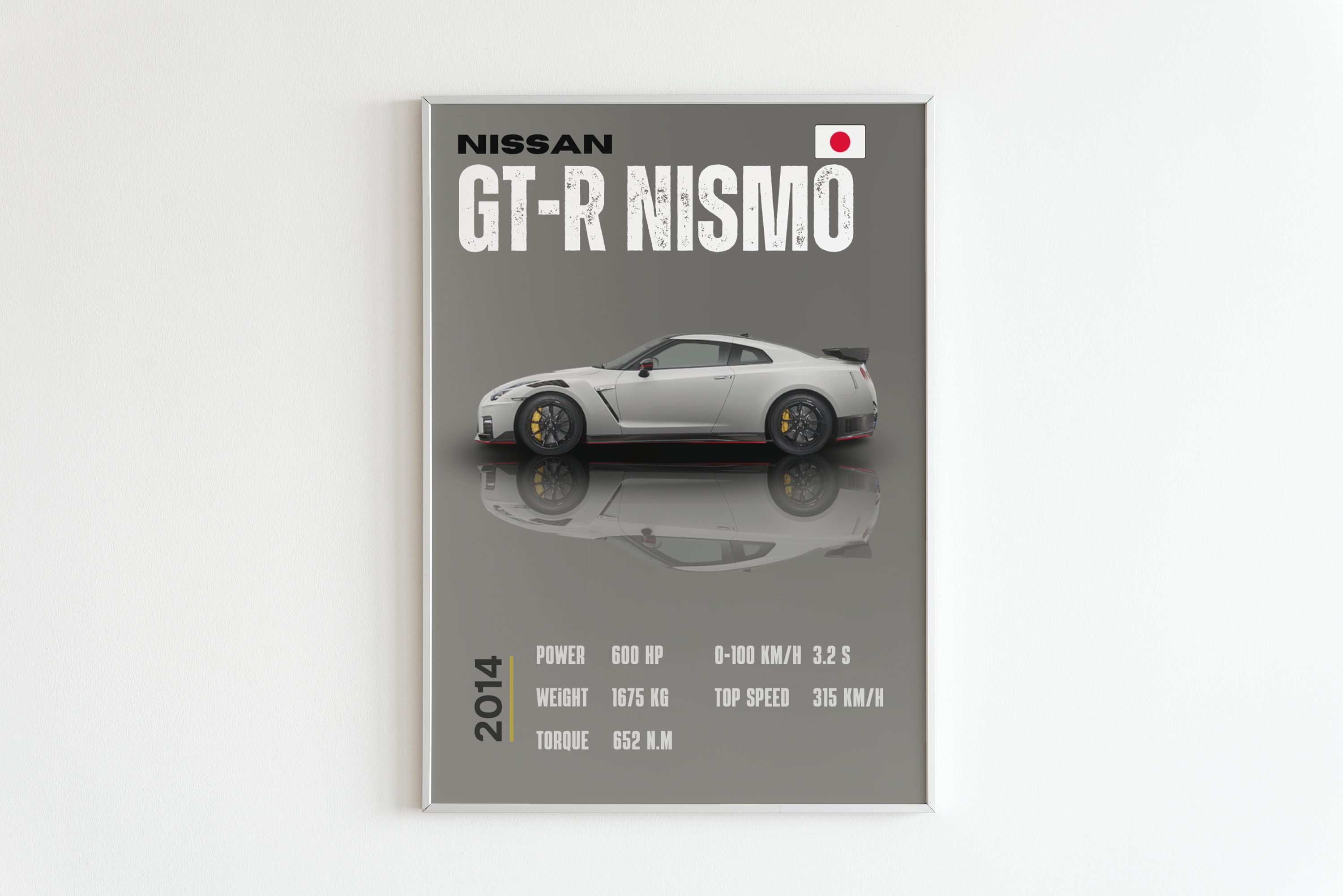 Digital Poster Nissan GT-R Nismo Poster Art Print for Car Enthusiasts ...