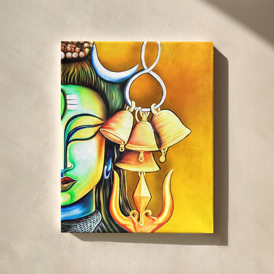 Lord Shiva Canvas Mahadev Canvas Shiva Wall Art Shiva - Etsy