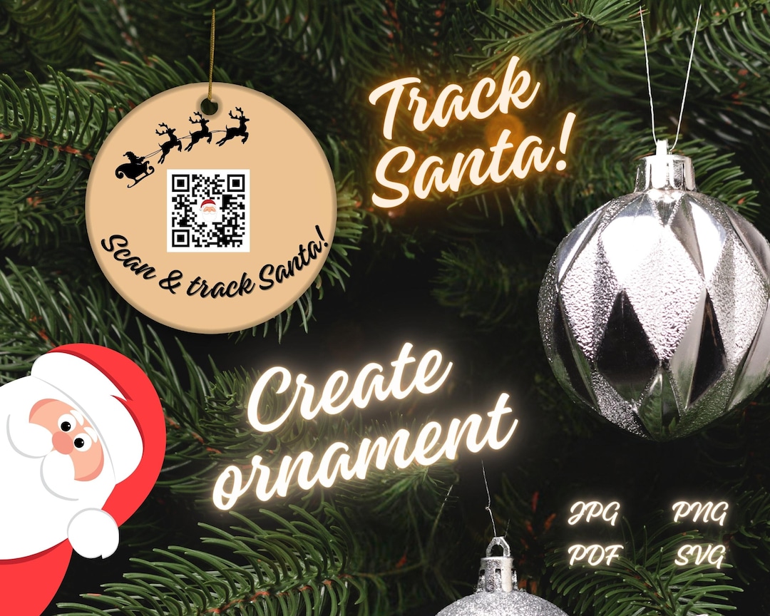 Santa Tracker QR Code Festive Fun for Christmas Eve Track Santa Claus ...