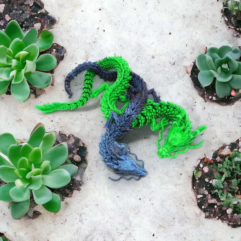 Articulated Dragon Sensory Toy, High Quality 3D Printed Fidget Toy ...