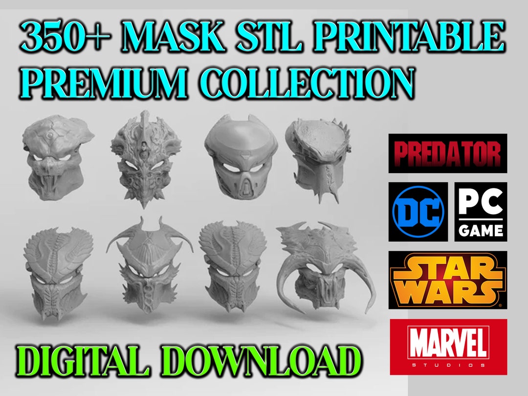 350+ Masks & Helmets: Wearable 3D STL Printable Files - Etsy