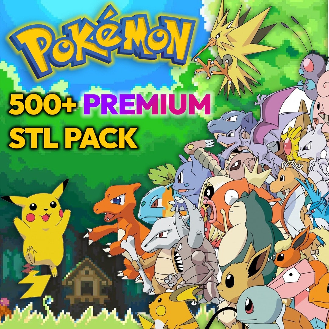 Pokemon STL Pack: Print 'em All! - Pokémon Miniatures Models + More ...