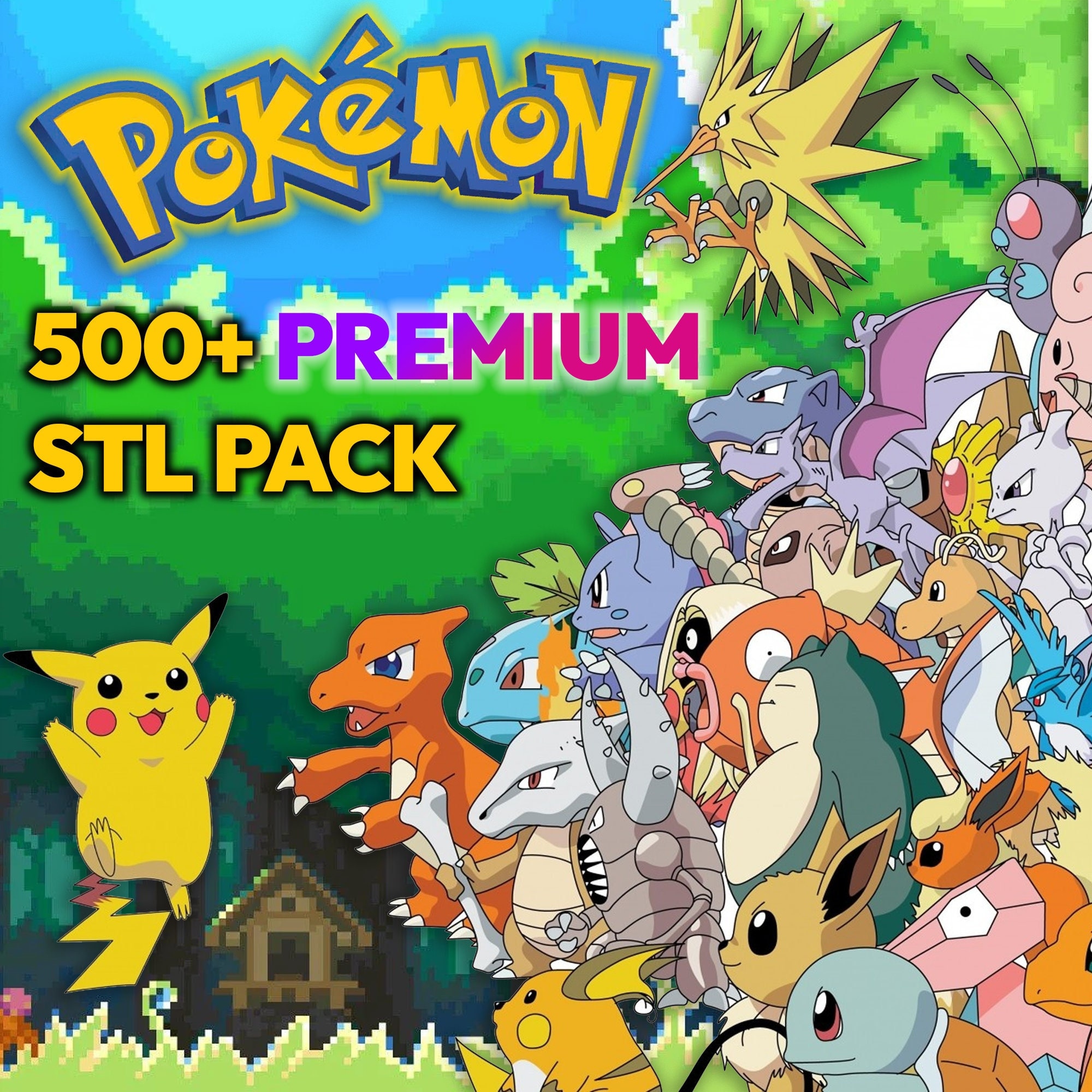 Pokemon STL Pack: Print 'em All! - Pokémon Miniatures Models + More ...