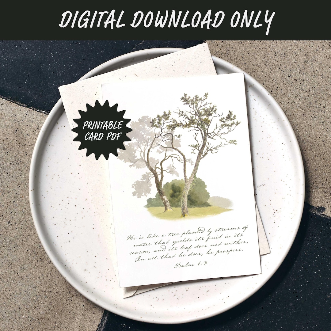 Printable Pastor Appreciation Card PDF Digital Bible Verse Greeting ...