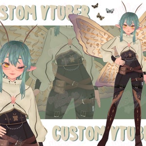 Custom 3D Vtuber Model Commission Full Body Rigging Virtual Youtuber ...