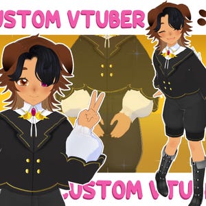 Custom 3D Vtuber Model Commission Full Body Rigging Virtual Youtuber ...