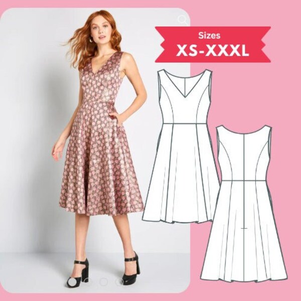 Pocket Dress Pattern - Etsy