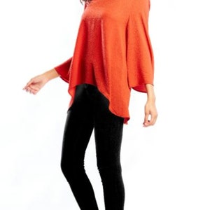 PDF Flared Sleeve Top Sewing Pattern Hi-lo Vneck Long Sleeve Blouse ...