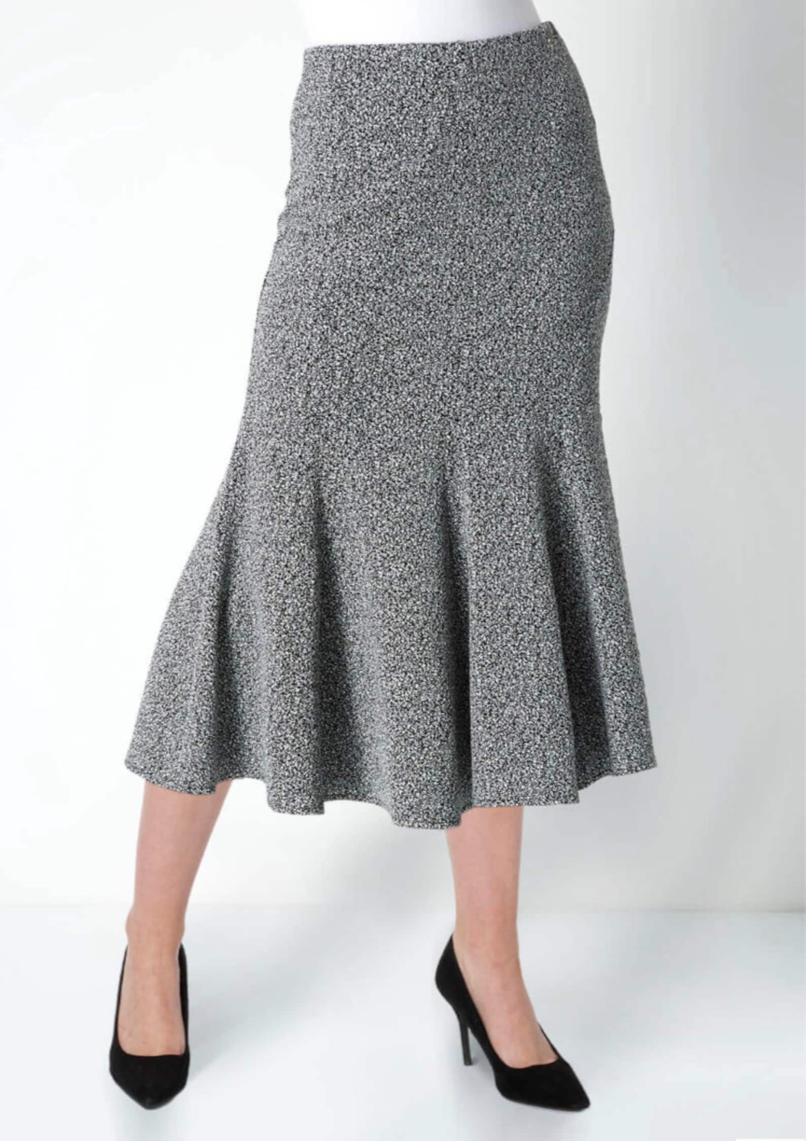 Fishtail Skirt Pdf Sewing Pattern Women Midi Trumpet Skirt Pdfpattern ...