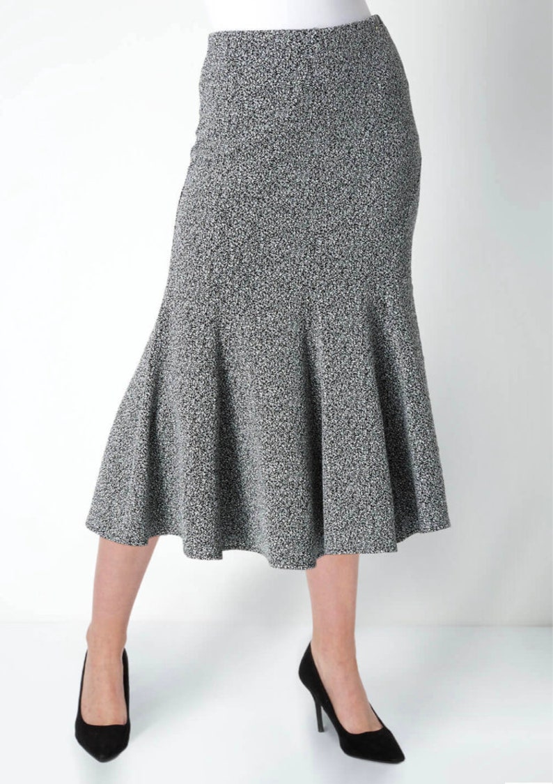 Fishtail Skirt Pdf Sewing Pattern Women Size XS-XXXL Midi Trumpet Skirt ...