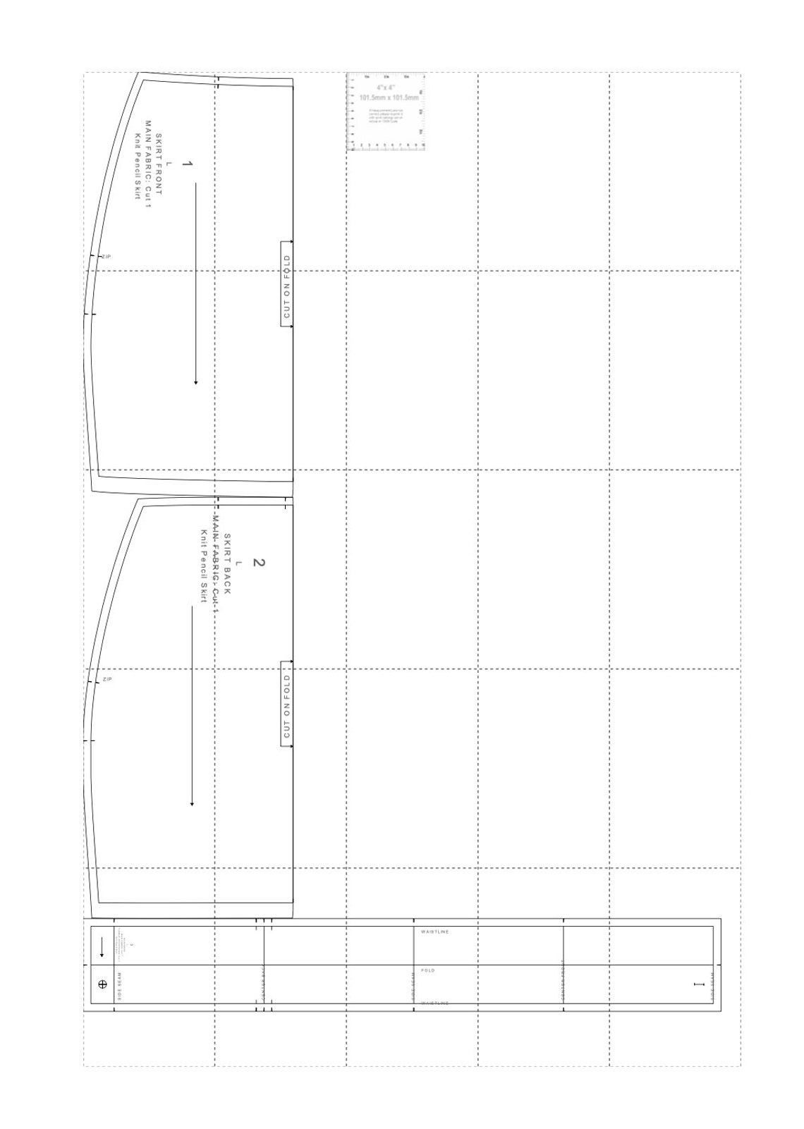 Mini Skirt Pdf Sewing Pattern Short Pencil Skirt Pattern Summer Women ...