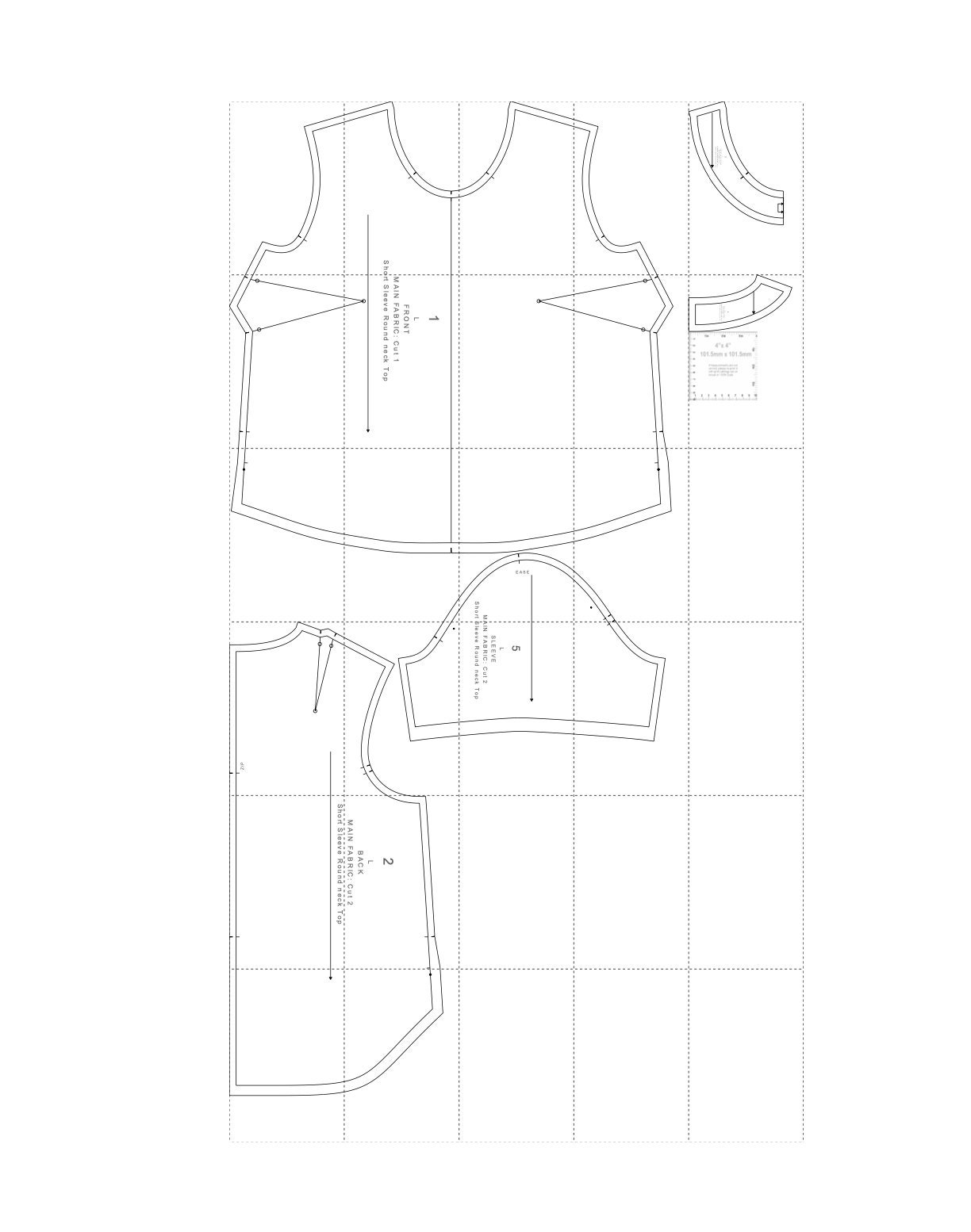 Short Sleeve Top Pdf Sewing Pattern Woven Short Sleeve T-shirt - Etsy