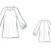 Raglan Sleeve Dress Sewing Pattern Lantern Sleeve Pocket Dress PDF ...