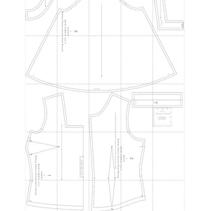 PDF Square Neck Blouse Sewing Pattern Bishop Sleeve Long Sleeve Top ...