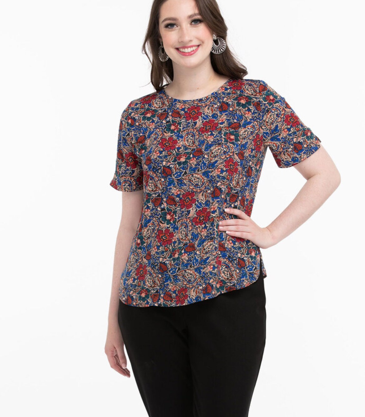 Short Sleeve Top Pdf Sewing Pattern Woven Short Sleeve T-shirt Pattern ...