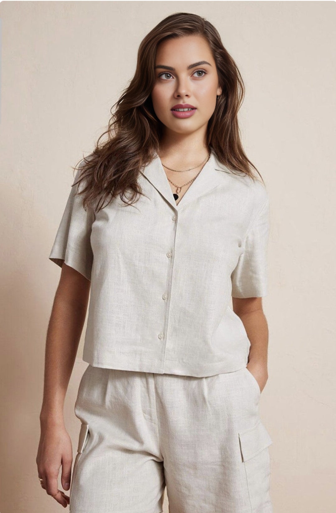 Button-up Shirt Sewing Pattern, Relaxed Fit Blouse (PDF Pattern) - Etsy