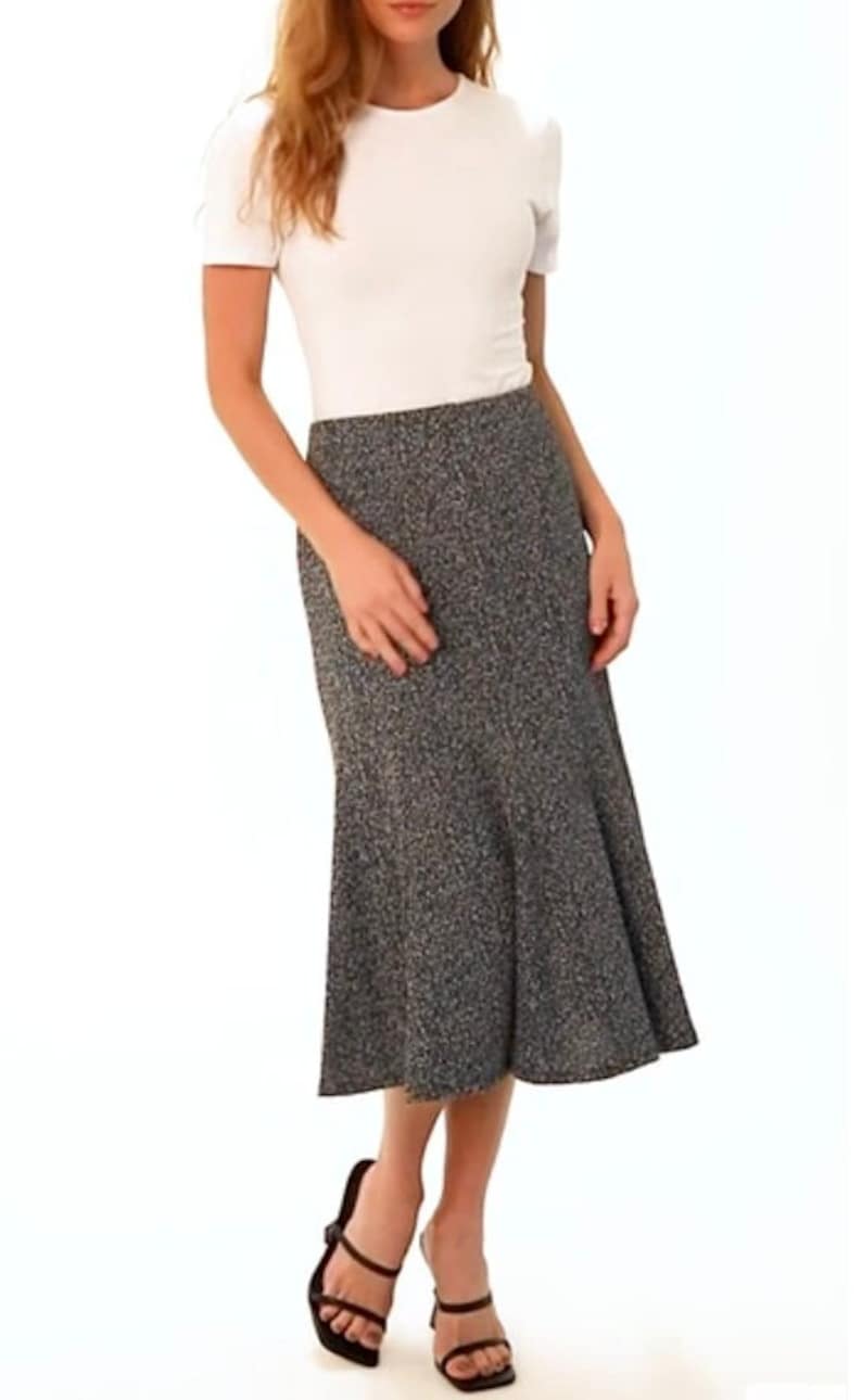 Fishtail Skirt Pdf Sewing Pattern Women Midi Trumpet Skirt Pdfpattern ...