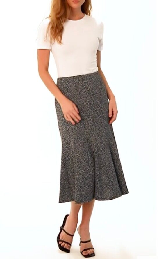 Fishtail Skirt Pdf Sewing Pattern Women Size XS-XXXL Midi Trumpet Skirt ...