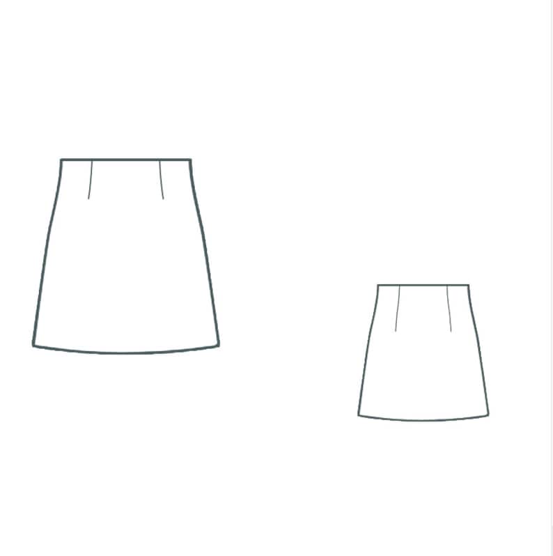 A-line Mini Skirt Pdf Sewing Pattern, Women's Size XS-XXXL (pdfpattern ...