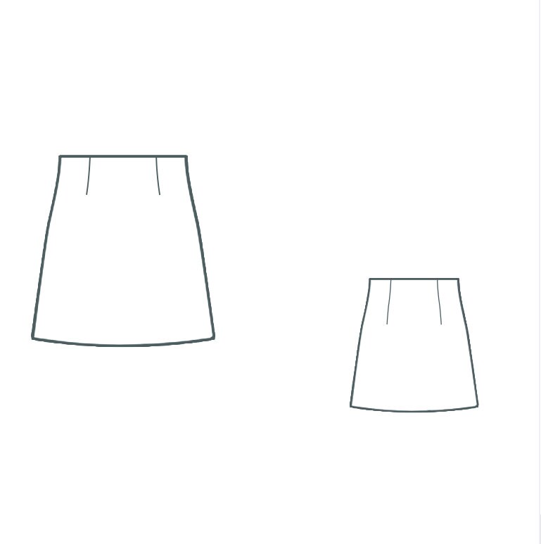 A-line Mini Skirt Pdf Sewing Pattern, Women's Size XS-XXXL (pdfpattern ...