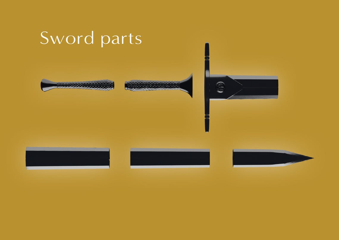 Junpei Iori Sword STL Files: Persona 3 Reload Cosplay Prop - Etsy