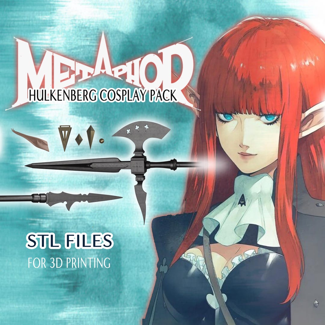 Hulkenberg Metaphor: Refantazio MC Cosplay Pack STL Files for 3D ...