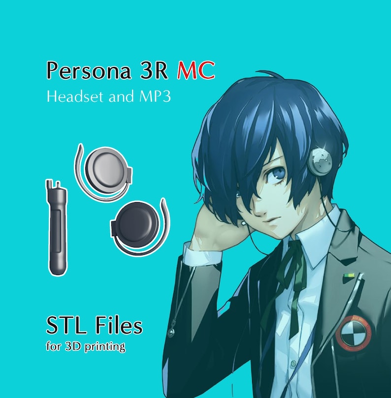 Makoto Yuki, Protagonist Persona 3 Reload MP3 Player + Headset - Etsy