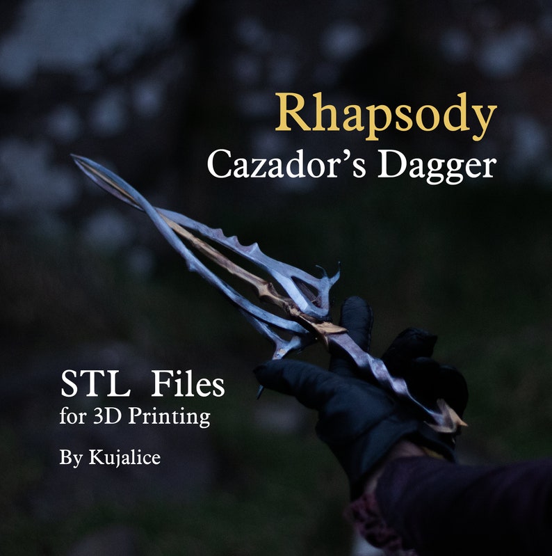 RHAPSODY Cazador Szarr Dagger STL Files - Baldur's Gate 3 Astarion - Etsy