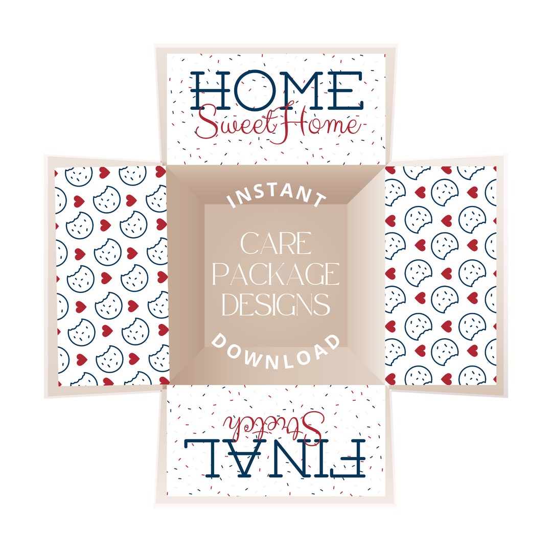 Care Package Design - Home Sweet Home/finals/decorated Box Flaps ...