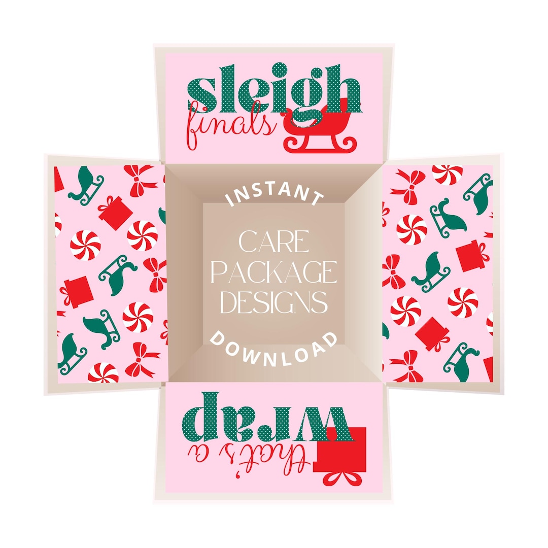 Care Package Design - Sleigh Finals/finals/decorated Box Flaps/instant ...