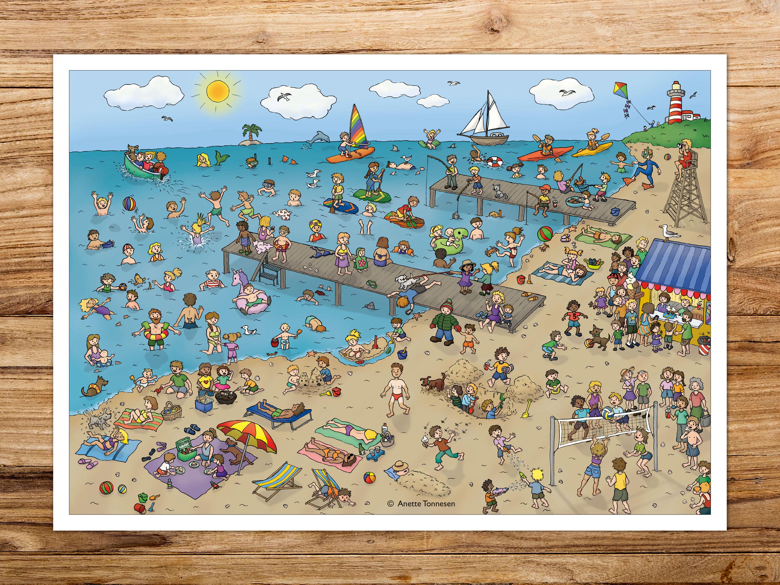I Spy Beach Activity Poster: Search and Find Printable Game (digital ...