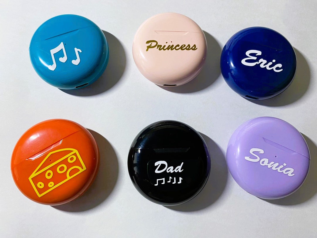Personalised Earbuds/personalised Earphones Bluetooth Wireless ...