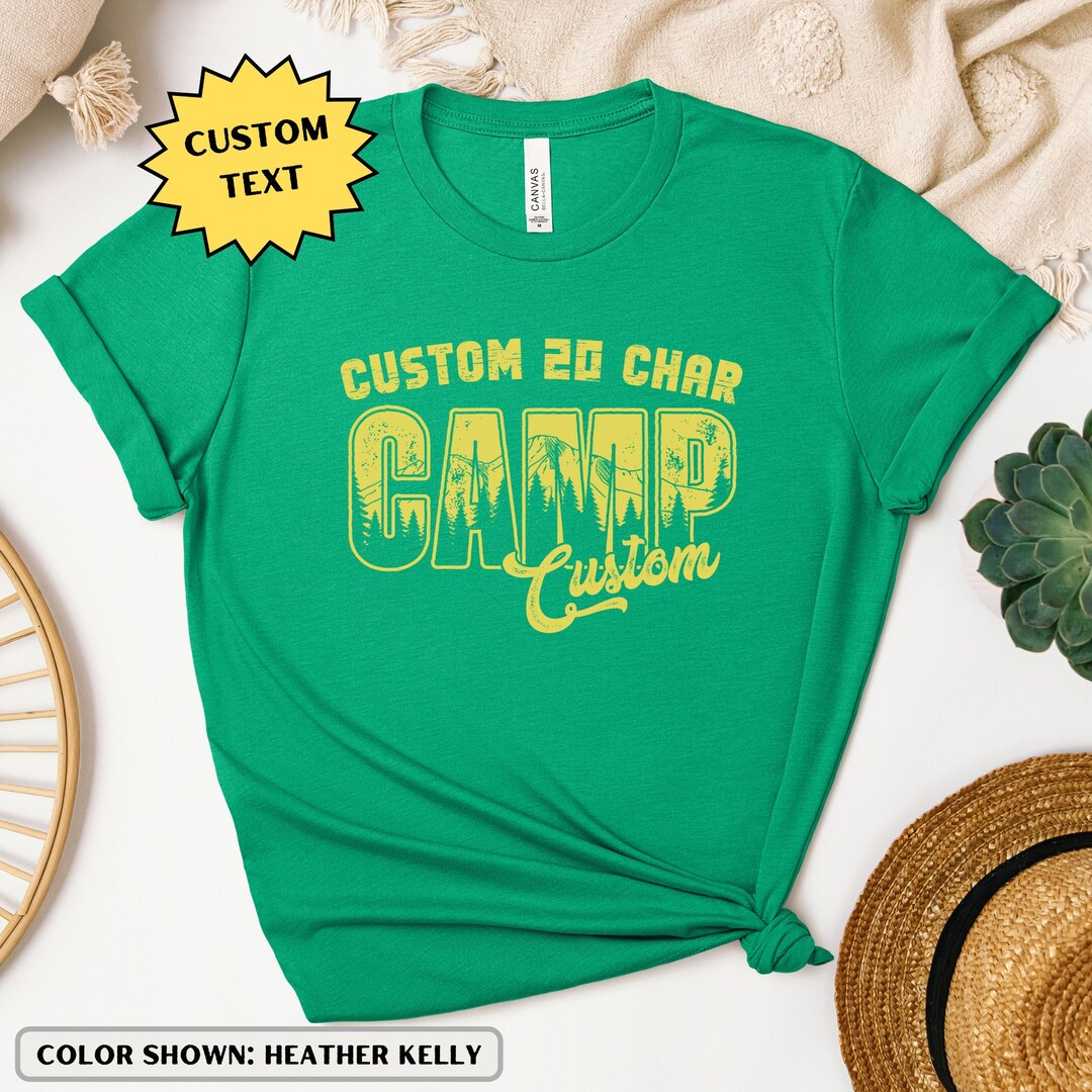 Custom Camp Shirt, Personalized Camping Tee, Matching Family Outdoor ...