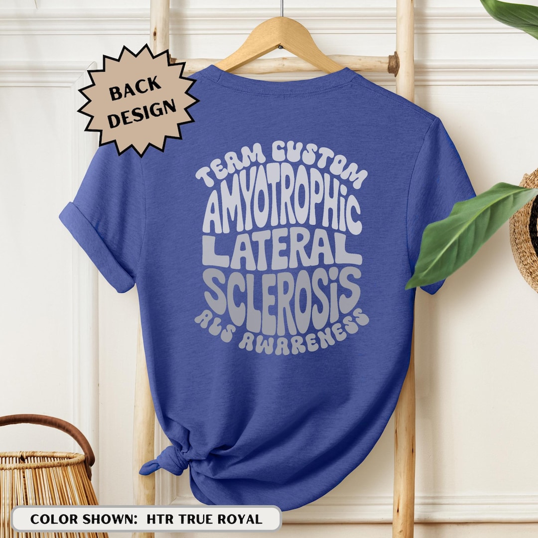 ALS Awareness Shirt, Custom Team Walk Tee, Personalized Fundraiser T ...