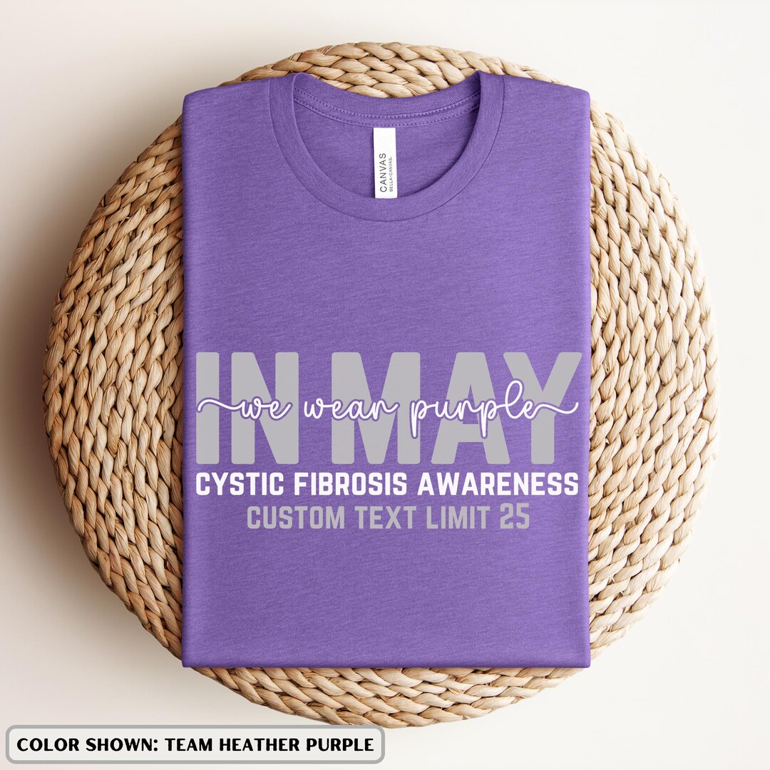 CF Walk Matching Shirt, Custom Awareness Tee, Cystic Fibrosis Support ...